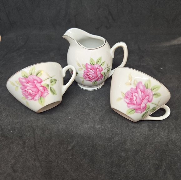 Kitchen | Vtg Porcelain Small Roses Tea Set | Poshmark